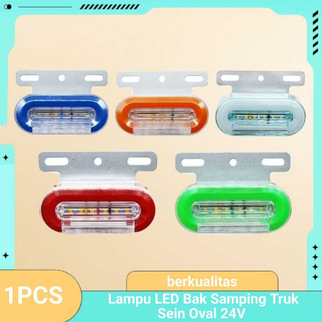 Jual Lampu LED Bak Samping Truk Sein Oval 24V FW-073 | Shopee Indonesia