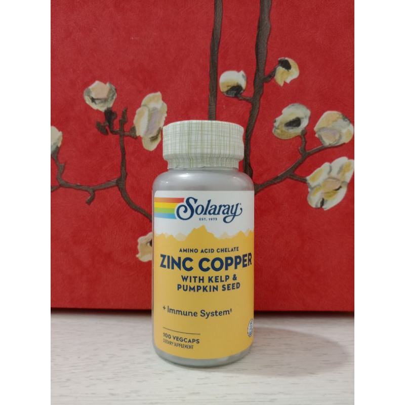 Jual Solaray Zinc Copper with kelp & pumpkin Seed 100 capsules | Shopee ...