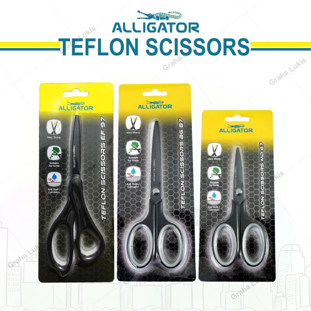 Jual Gunting Alligator / Teflon Scissors | Shopee Indonesia