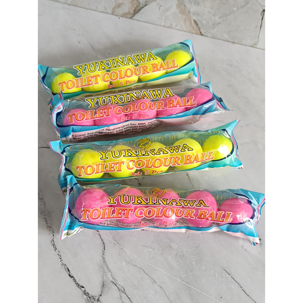Jual SATU BUNGKUS ( 5 BIJI ) Toilet Colour Ball Kapur Barus Kamper ...