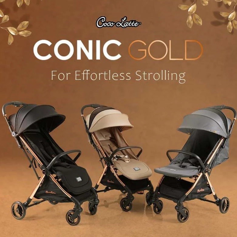 Jual Cocolatte Stroller Conic Auto Autofold CL72655 - Conic Gold CLn73965 / Stroller Cabin Size ...