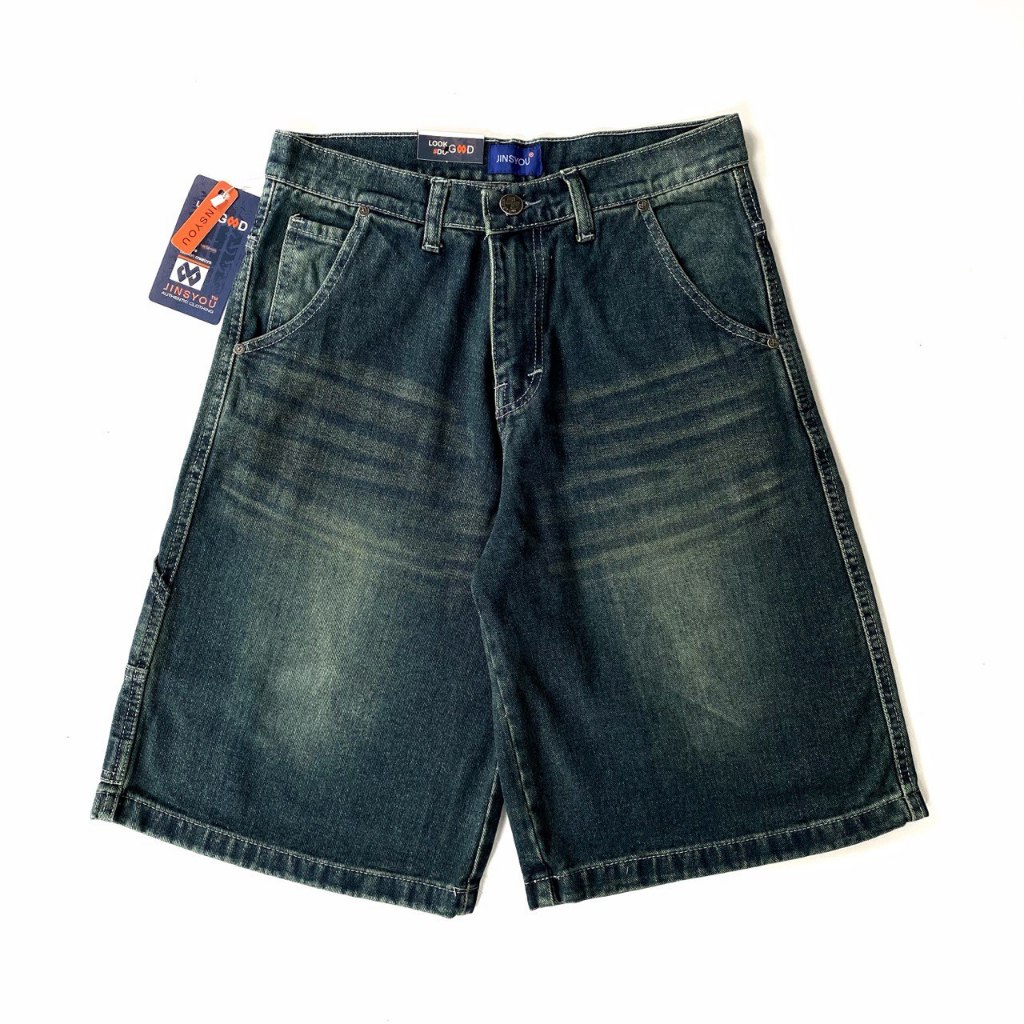 Jual JINSYOU - FELIX JORTS PANT HIJAU THINK Celana Jeans Pendek Baggy Jort Pants Carpenter Cowok ...