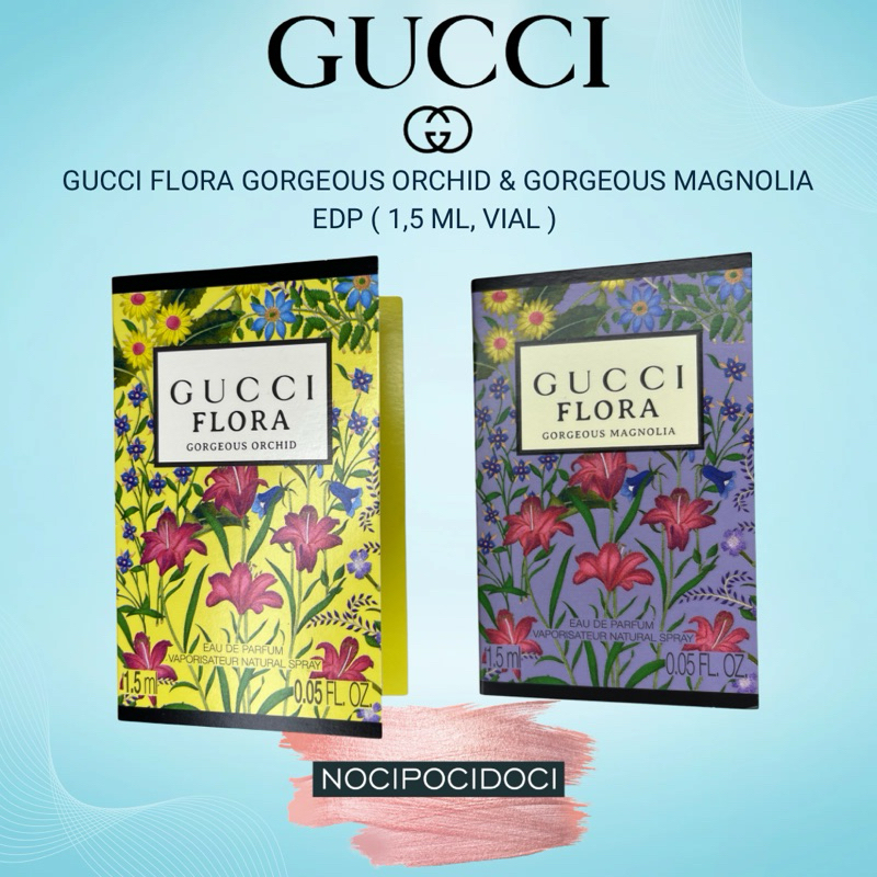 Jual Gucci Flora Gorgeous Magnolia & Gorgeous Orchid ( 1,5 mL, Vial ...