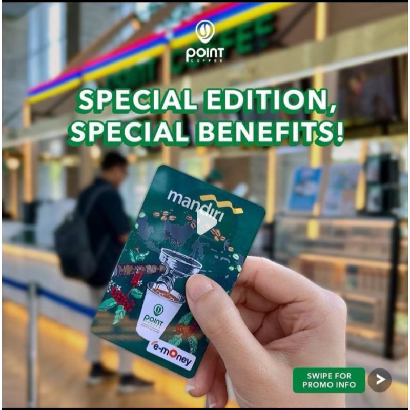Jual kartu Emoney limited edition ( Point Coffee ) sudah NFC + plastik ...