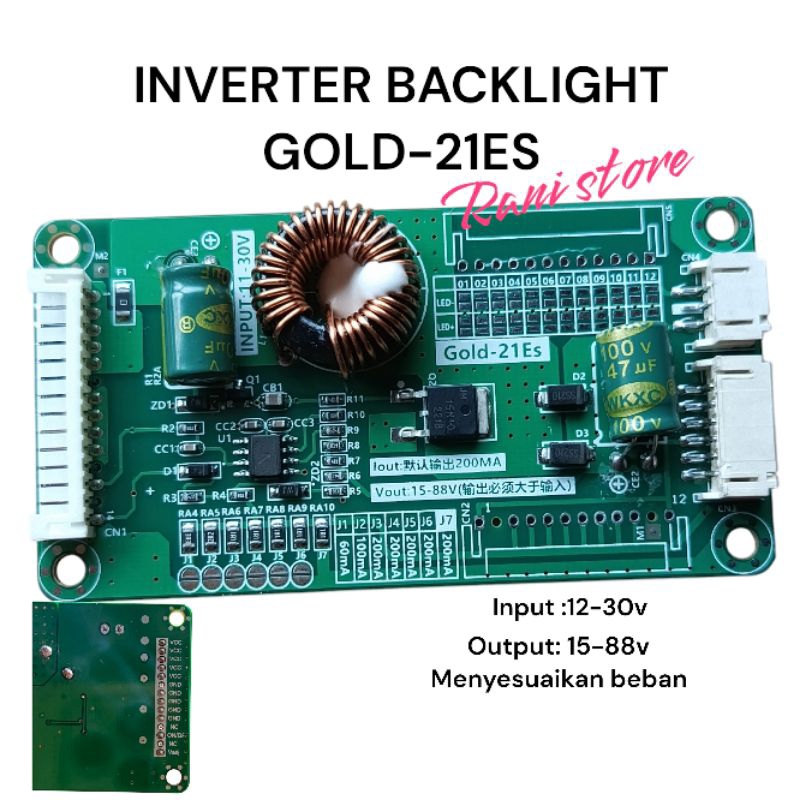Jual inverter backlight inverter backlight universal GOLD 21-ES ...