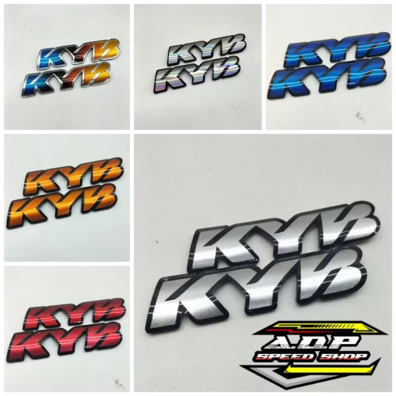 Jual BERKAH MOTOR RACING SHOP STICKER BESI AKRILIK EMBLEM KYB LOGO ...