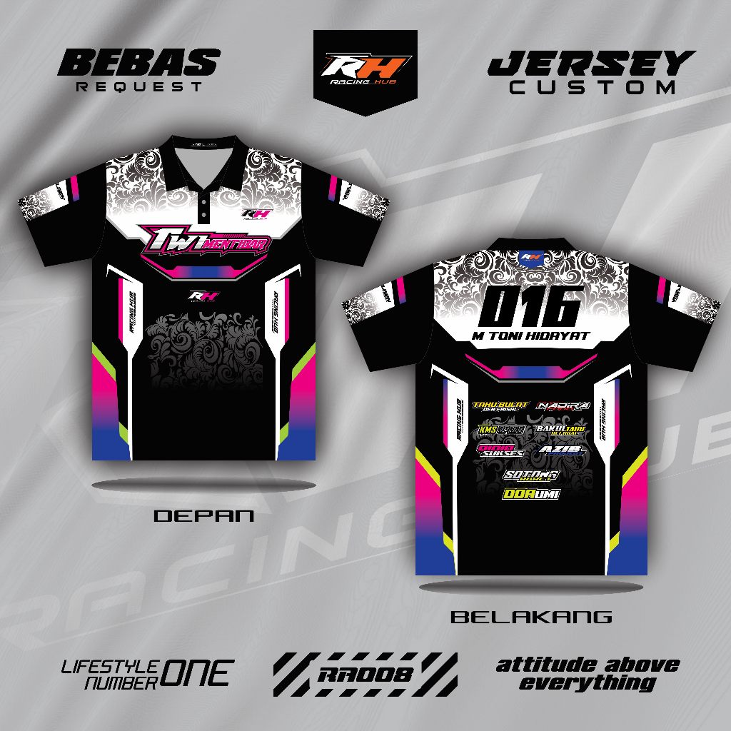 Jual JERSEY RACING kaos polo baju balap racing custom full printing ...