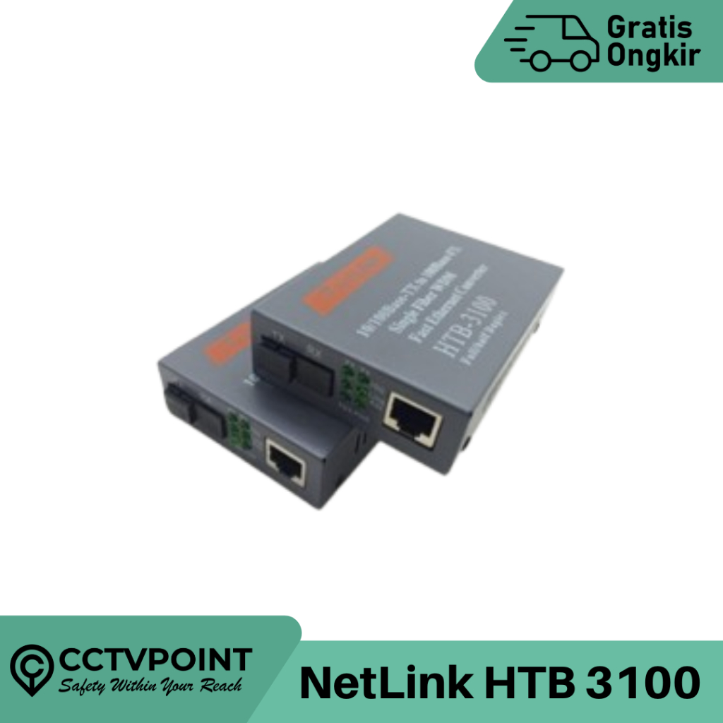 Jual Netlink HTB 3100 A-B Fiber Optic Media Converter | Shopee Indonesia