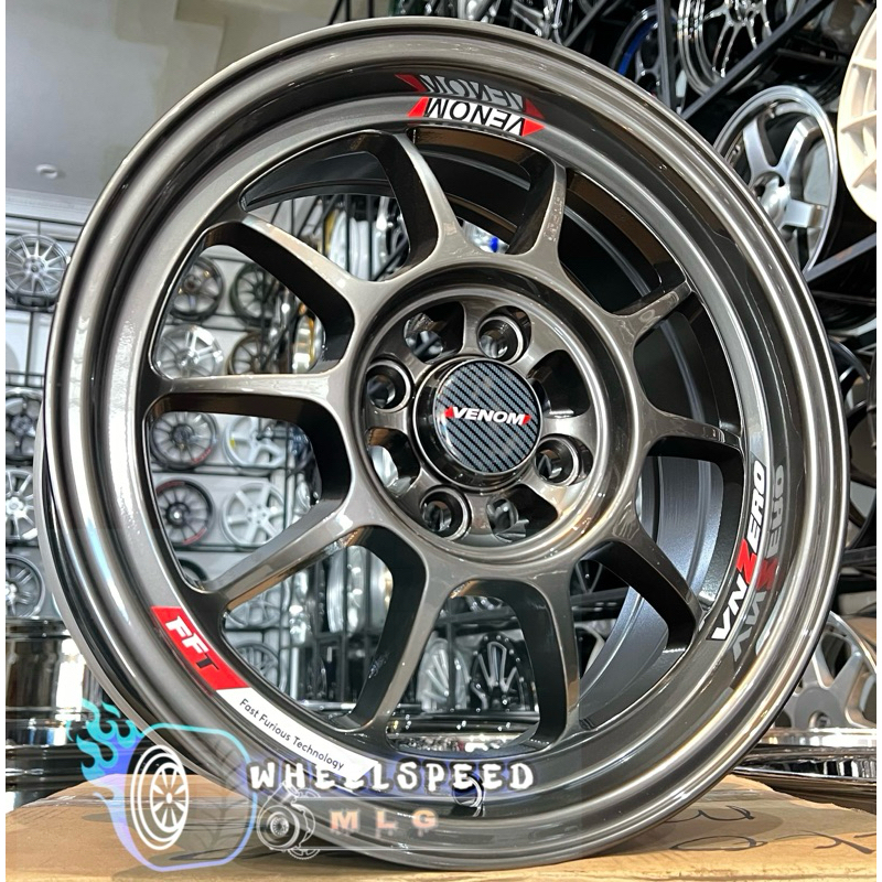 Jual velg racing mobil model venom R15 pcd 4x100 jazz, brio, ayla, sigra, | Shopee Indonesia