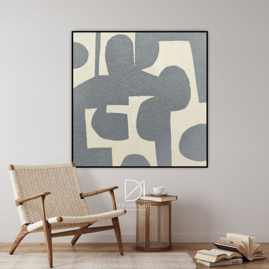 Jual Lukisan Abstrak Minimalis Modern Warna Natural Soft - Lukisan Plus ...