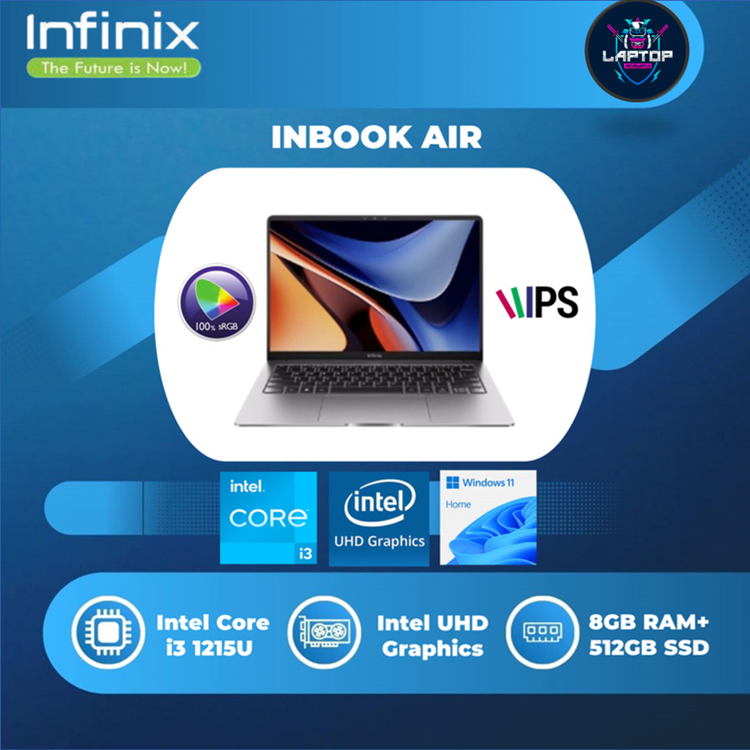Jual INFINIX INBOOK AIR I3 1215 8GB 512GB W11 14.0WUXGA IPS 100SRGB ...