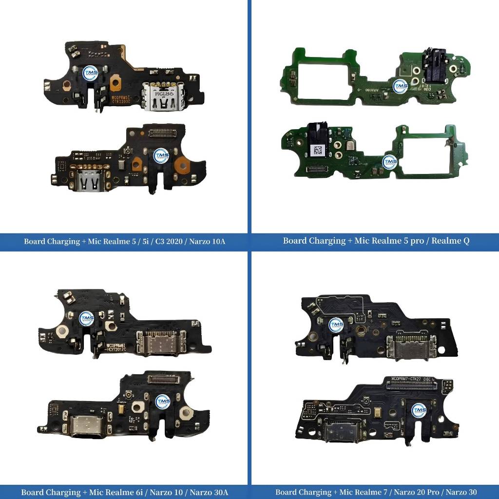 Jual Papan Charger + Board Charging + Mic Realme 5 / 5i / C3 2020 / 6i ...