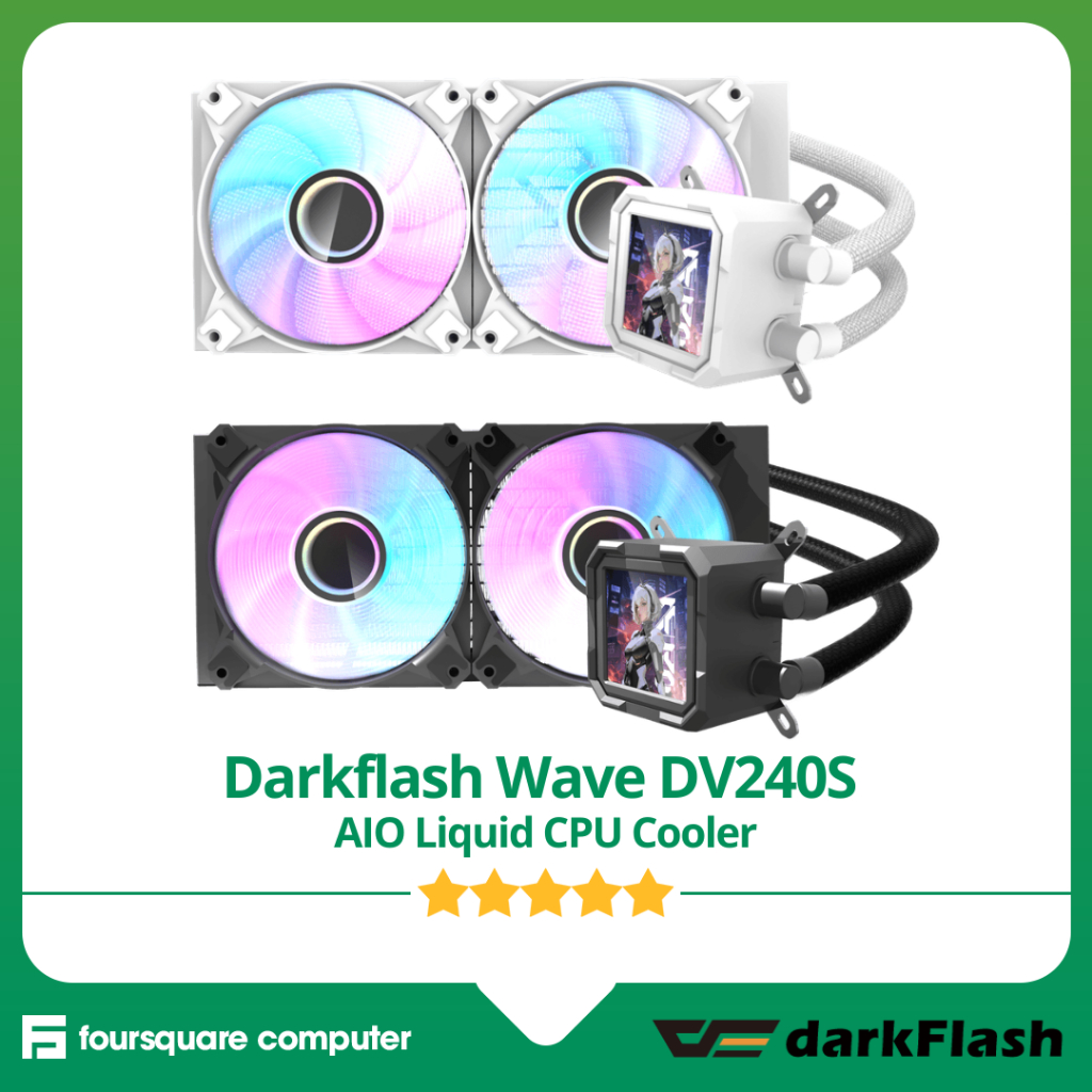 Jual Darkflash Wave DV240S White & Black | AIO Liquid CPU Cooler Water ...