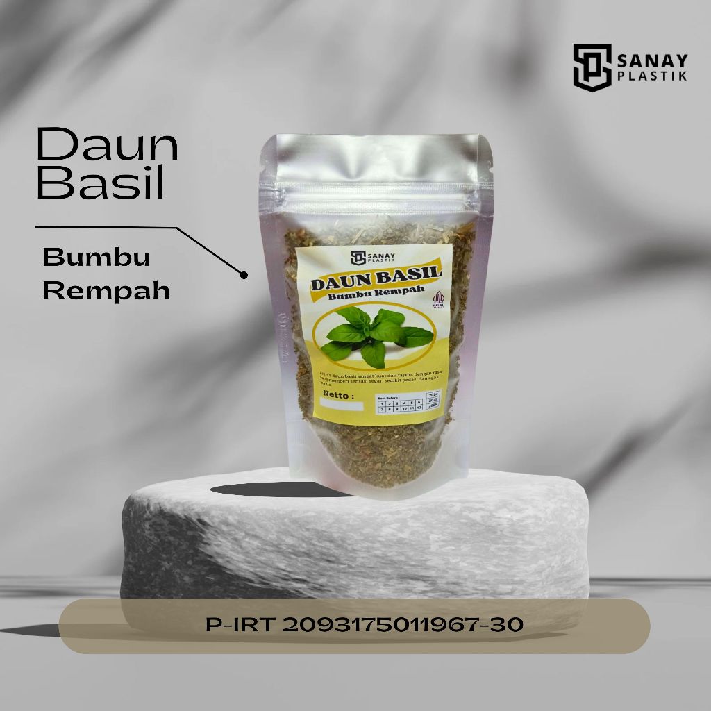 Jual DAUN BASIL KERING MURNI TANPA CAMPURAN 50 GRAM DAN 100 GRAM ...