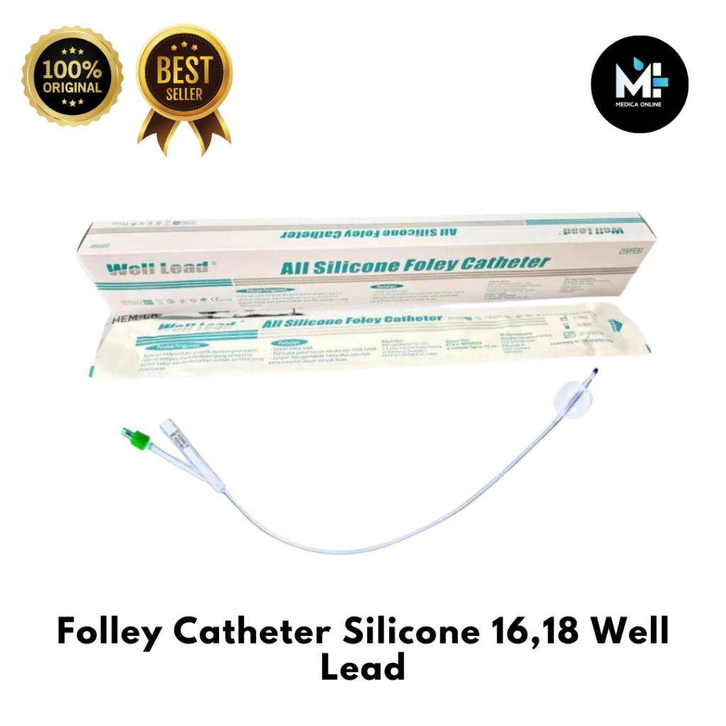 Jual folley catheter silicone 16,18 well lead | Shopee Indonesia