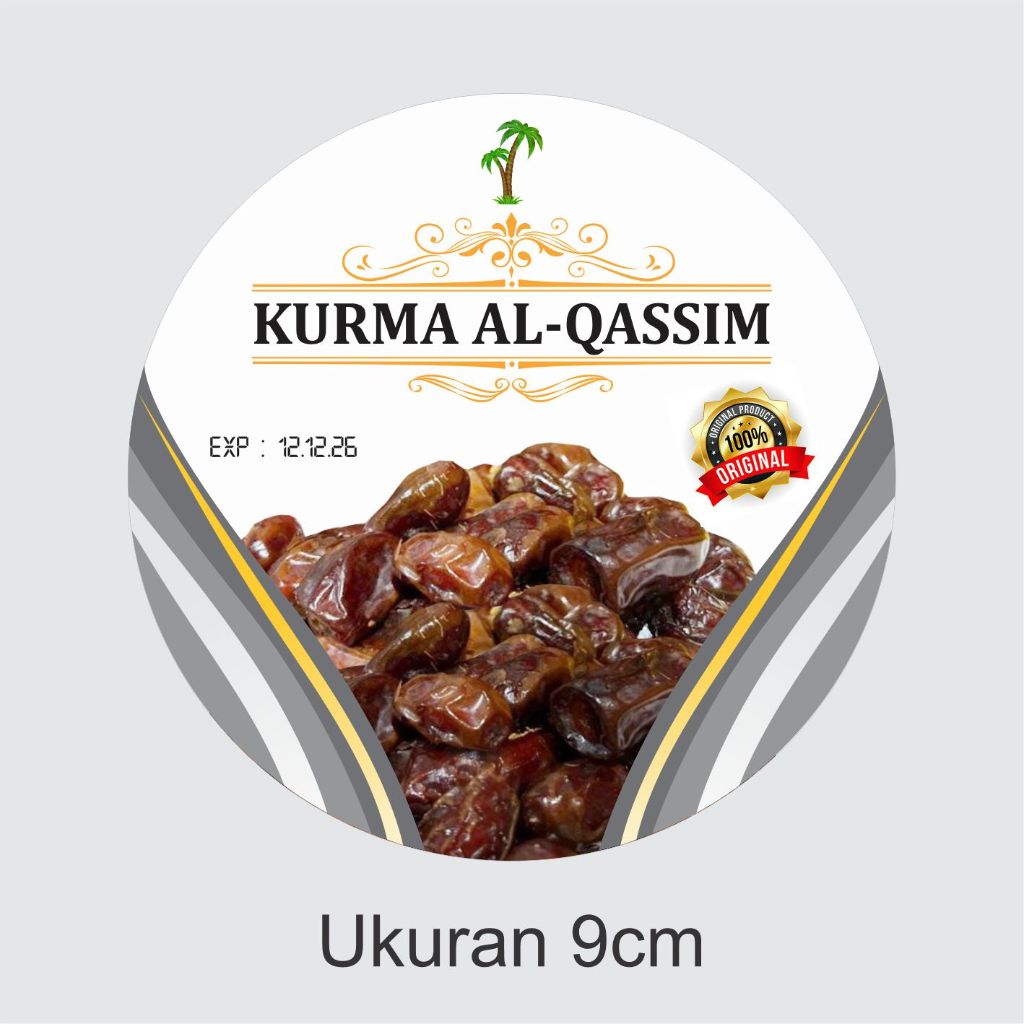 Jual STIKER KURMA AL QASSIM / STIKER KURMA SUKARI / LABEL KURMA / BEST ...