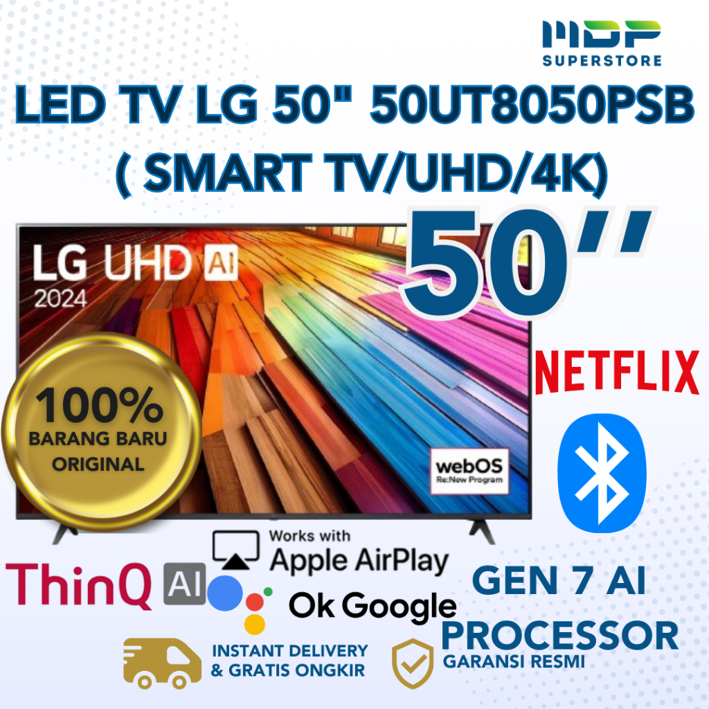 Jual LED TV LG 50" 50UT8050PSB ( SMART TV/UHD/4K) | Shopee Indonesia