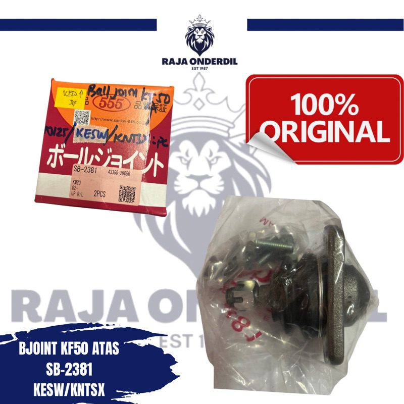Jual SB-2381 HARGA SATUAN BALL JOINT KF50 ATAS BALLJOINT LOWER ARM ...