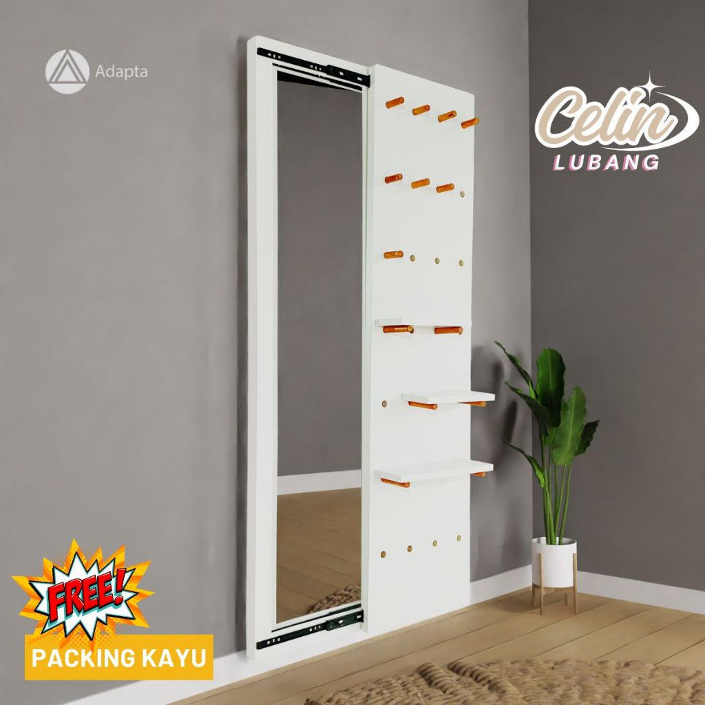 Jual Adapta - Cermin Tempel Dinding Standing Mirror Rak Pajangan ...