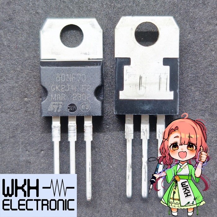 Jual STP80NF70 P80NF70 80NF70 MOSFET N-Ch TO220 68V 85A STP80N70F4 ...