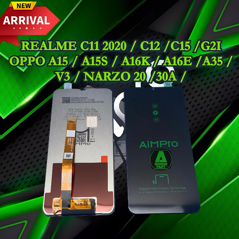 Jual LCD TOUCHSCREEN REALME C11 2020 / C12 / C15 / G2i / OPP A15 / A15S / A16K / A16E /A35/ V3 ...