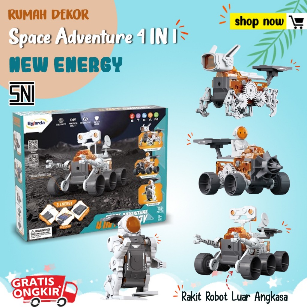 Jual Mainan Anak Space Adventure 4in1 Mainan Bisa Berubah Jadi Dog ...
