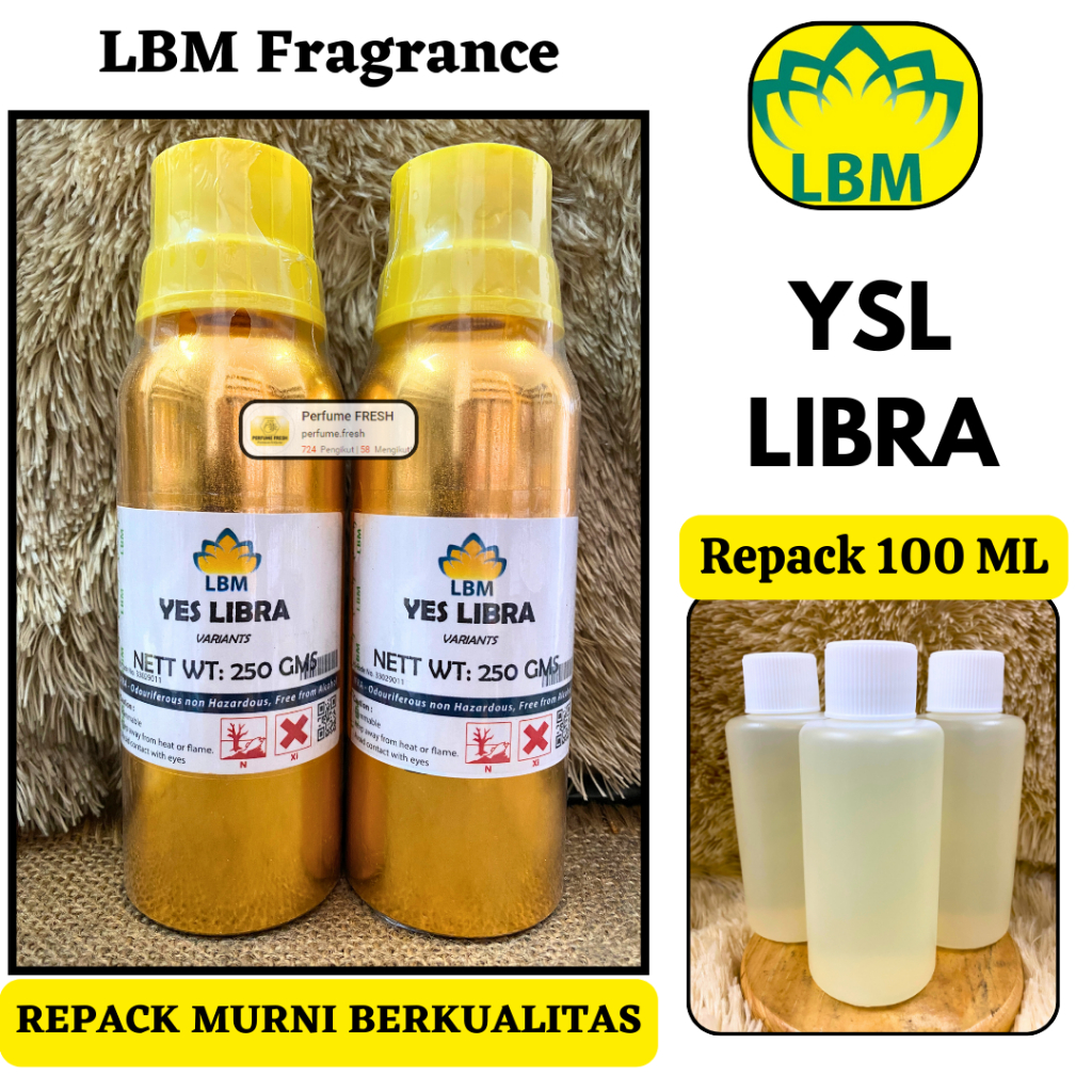 Jual Bibit Parfum LIBRA - LIBRE ( 100 ML MURNI ) LBM Fragrance | Shopee ...