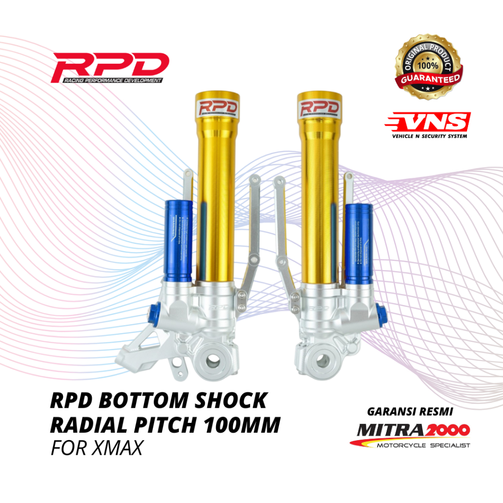 Jual RPD Bottom Shock Radial Pitch 100MM For X-Max | Shopee Indonesia