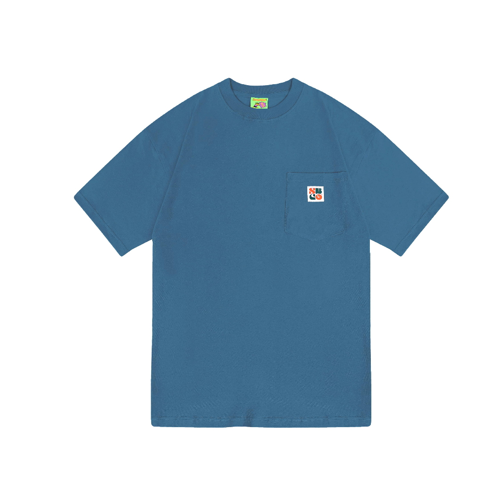 Jual Shining Bright Kaos Pocket - Biru Steel | Shopee Indonesia