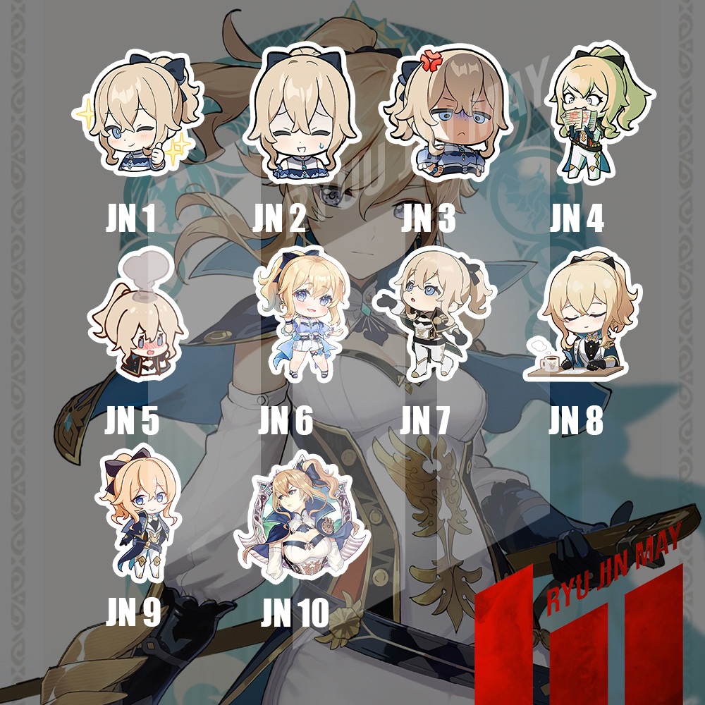 Jual Sticker Anime - Genshin Impact - Jean | Shopee Indonesia