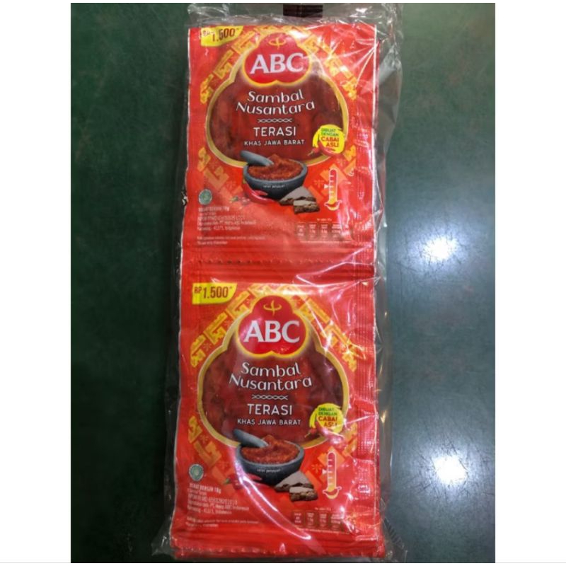 Jual ABC Sambal Terasi Saset Serenceng Isi 10 Saset | Shopee Indonesia
