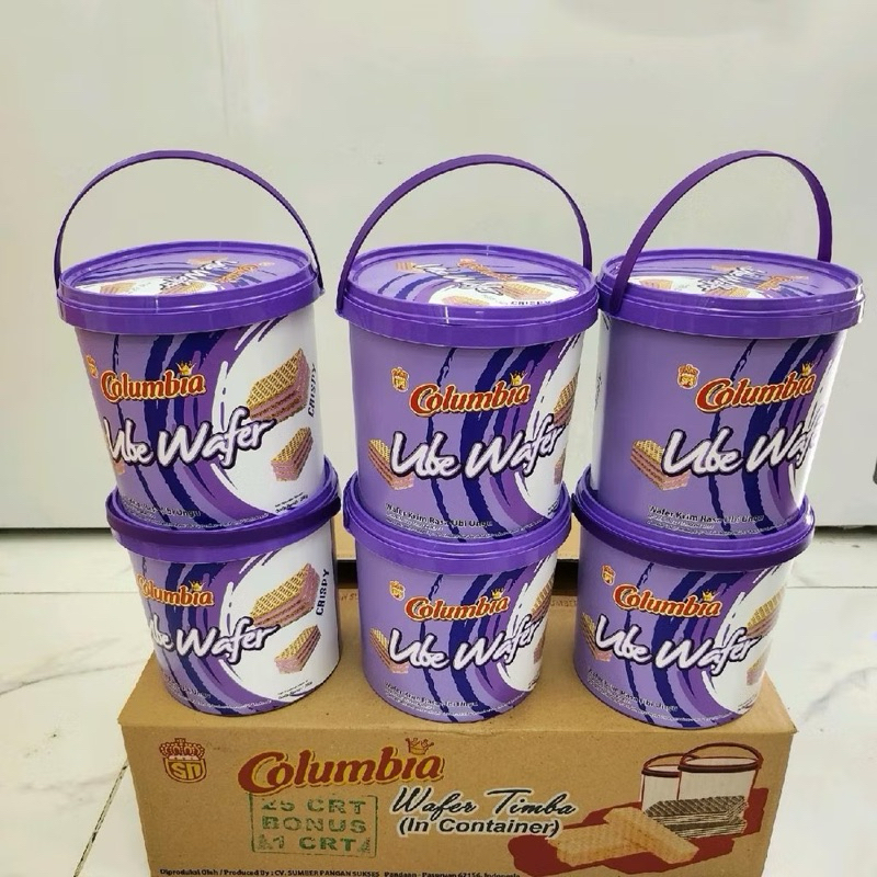 Jual Columbia Ube Wafer Timba 250gr | Shopee Indonesia