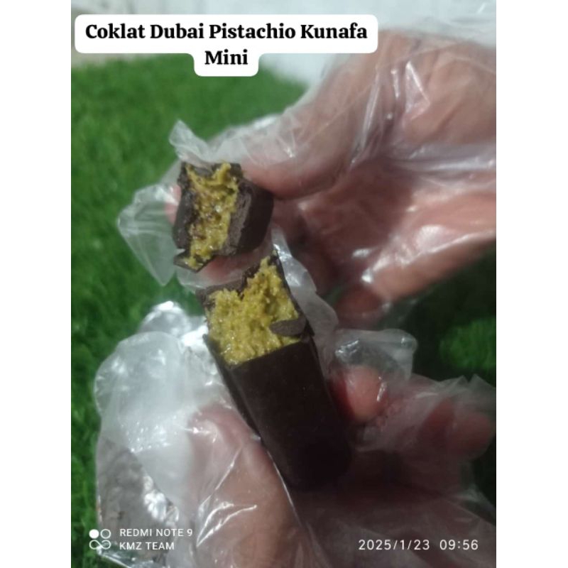 Jual Coklat Dubai Kunafa Pistachio Mini Homemade | Shopee Indonesia