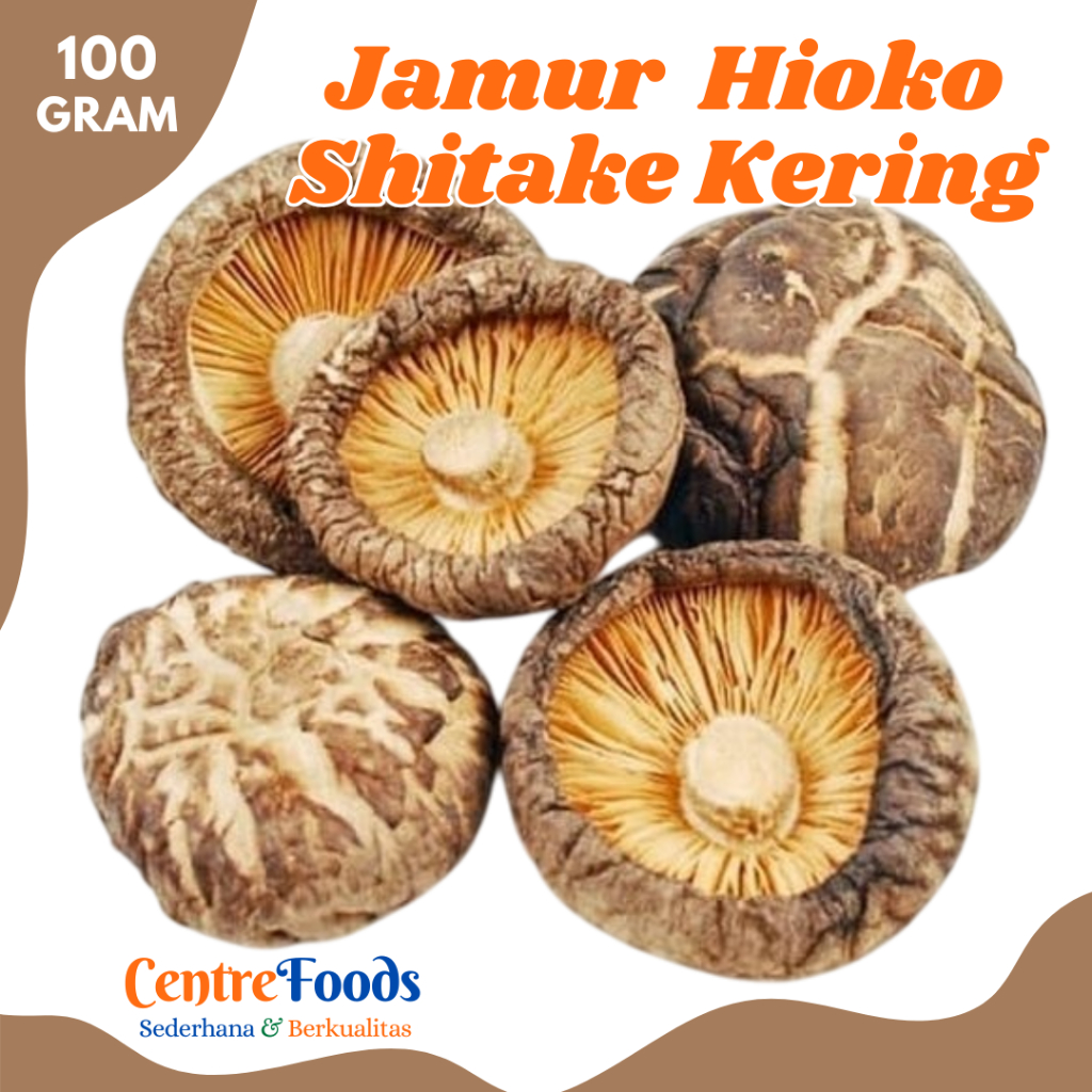 Jual JAMUR HIOKO Shitake Kering - Dried Shitake Mushroom | 100gr ...
