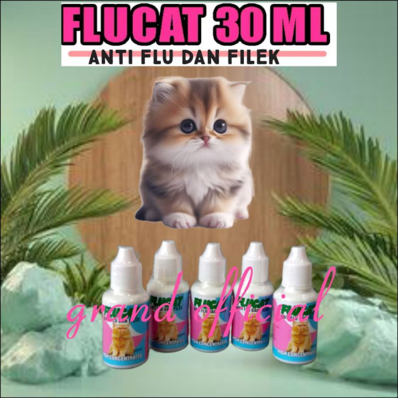 Jual Obat Kucing Batuk Pilek Flu Cat Flucat 30 ml | Shopee Indonesia