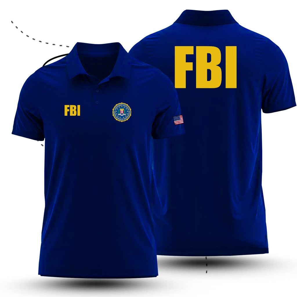 Jual Baju Polo Shirt FBI Federal Bureau of Investigation Premium ...