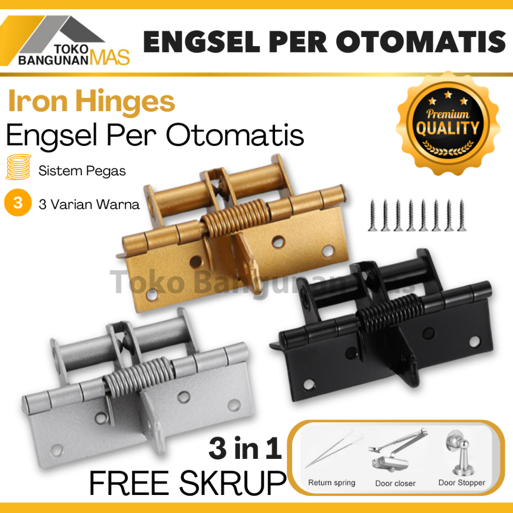 Jual Engsel Per Engsel Pegas Spring Door Closer Engsel Penutup Otomatis ...