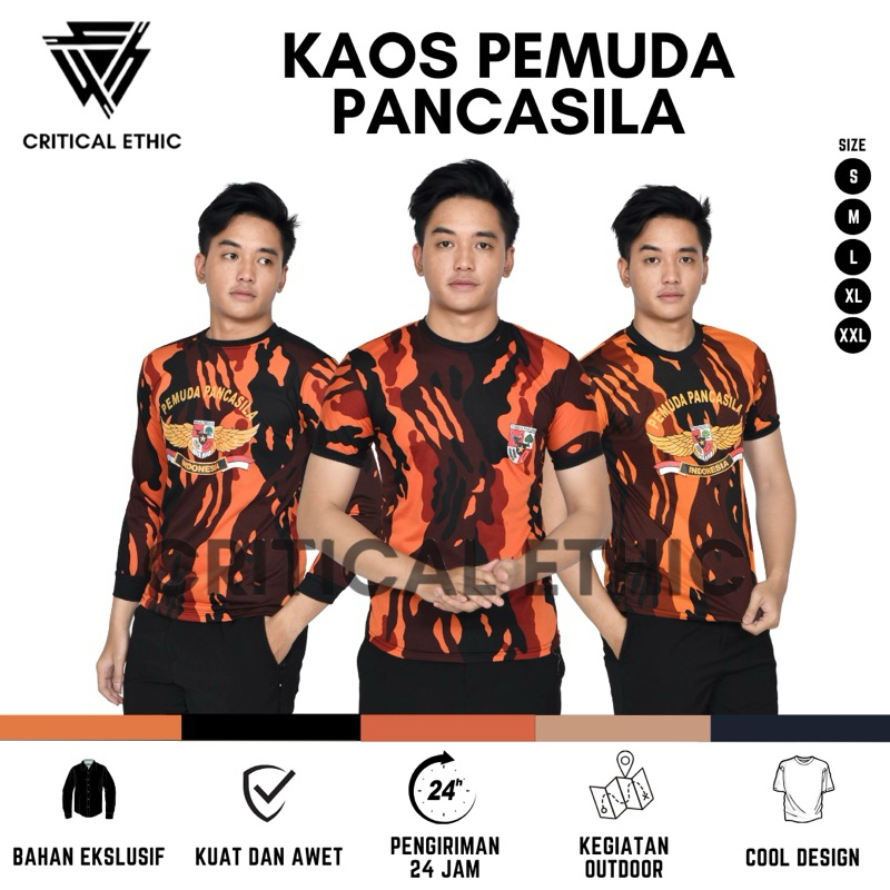 Jual CRITICAL ETHIC KAOS LENGAN PANJANG PEMUDA PANCASILA BAJU FULL ...