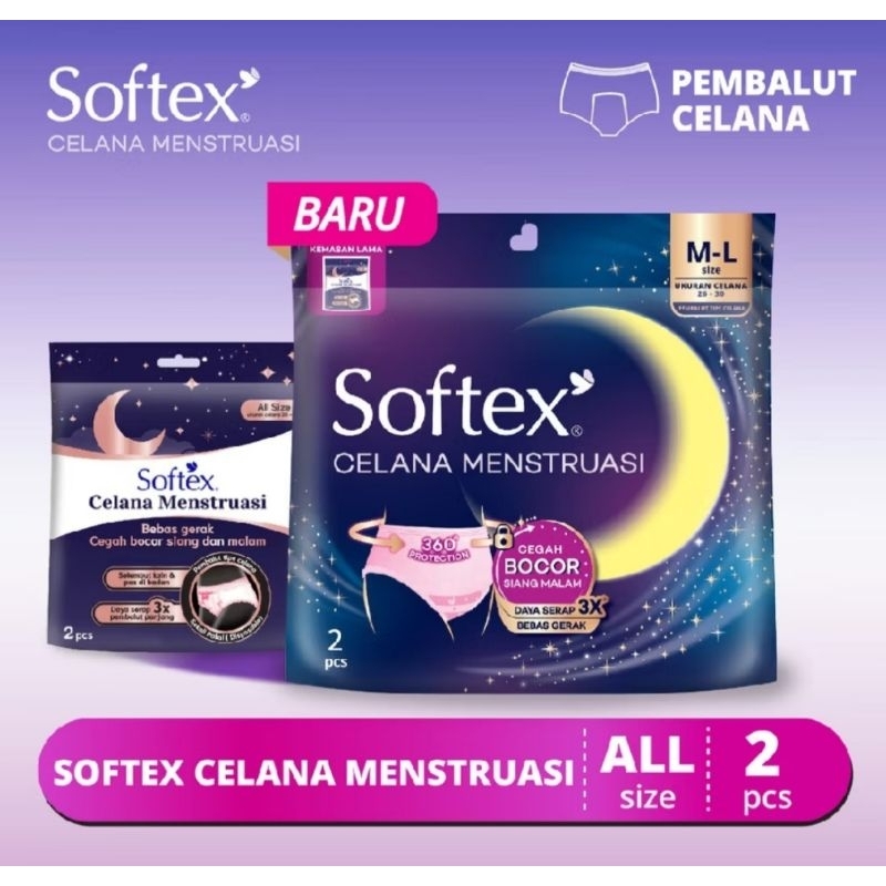 Jual Softex Celana Menstruasi All size (M-L) isi 2pc | Shopee Indonesia