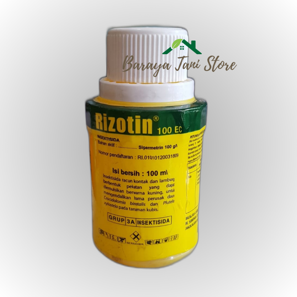 Jual Insektisida Rizotine 100 EC 100 ml Mengendalikan Hama Tanaman ...