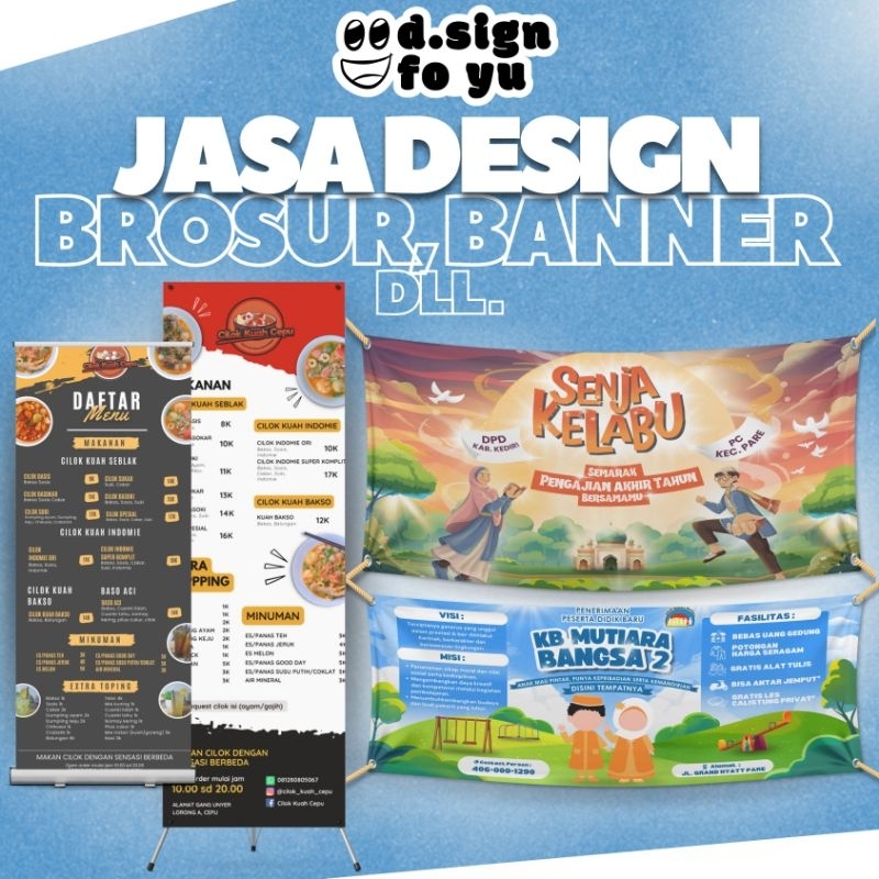Jual [HARGA PROMO] JASA DESAIN DESIGN GRAFIS BANNER, X BANNER, BROSUR ...