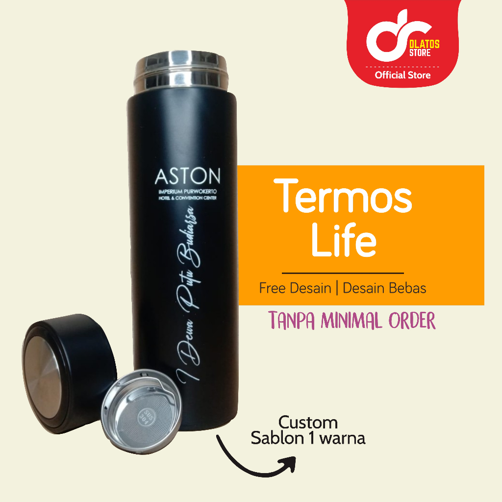 Jual ECER TERMOS LIFE TAHAN PANAS CUSTOM SABLON (TANPA PO) | Shopee ...