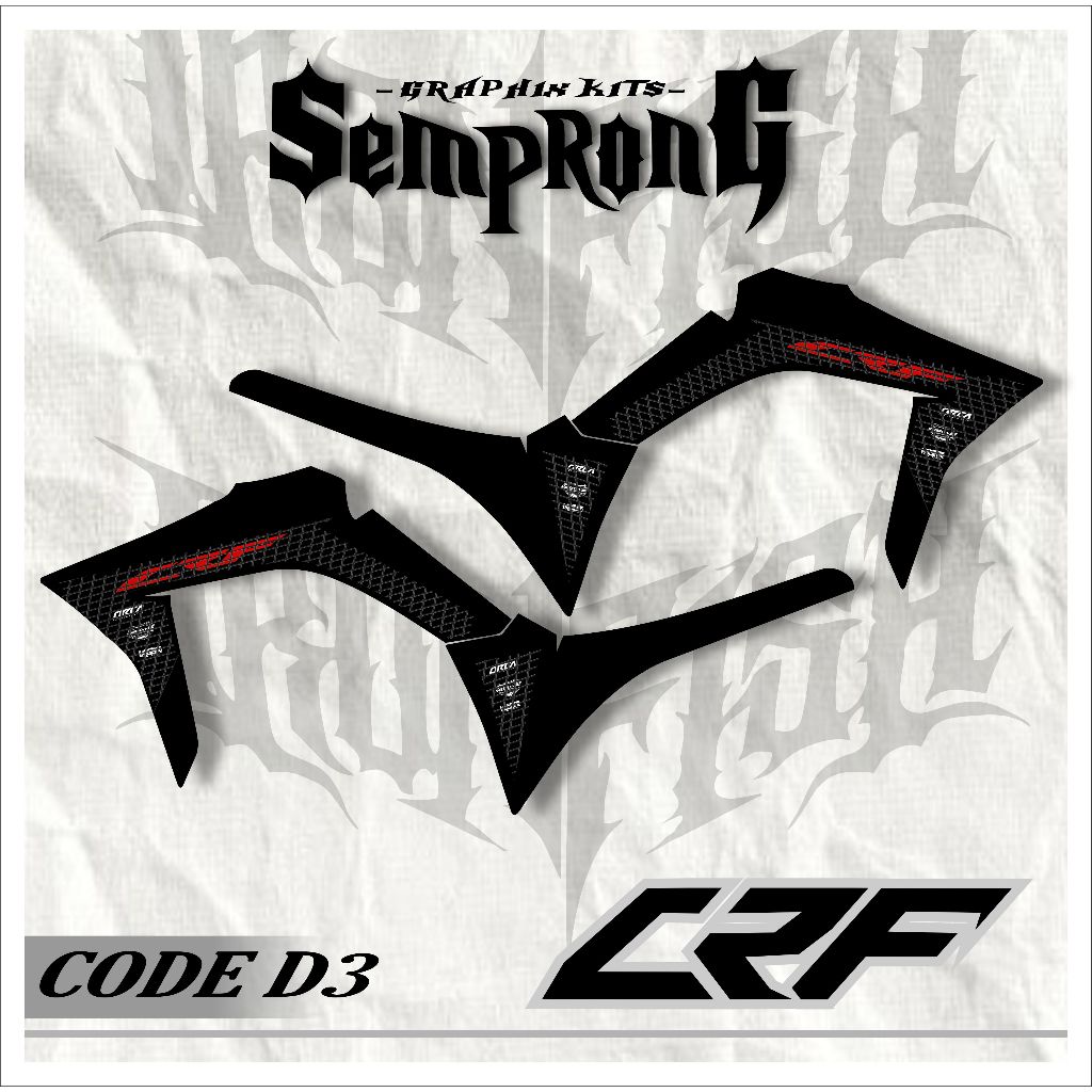 Jual STIKER STRIPING SUPERMOTO CRF 150L DESAIN SIMPLE KEREN II BY ...