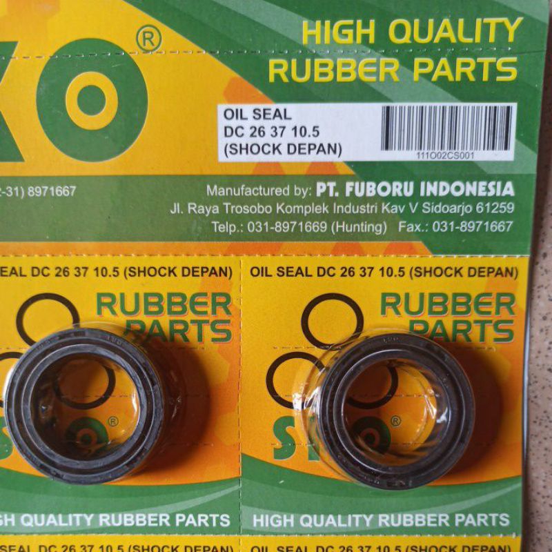 Jual PT. Fuboru Indonesia Oil Seal DC 26 37 10.5 (Shock Depan) grand ...