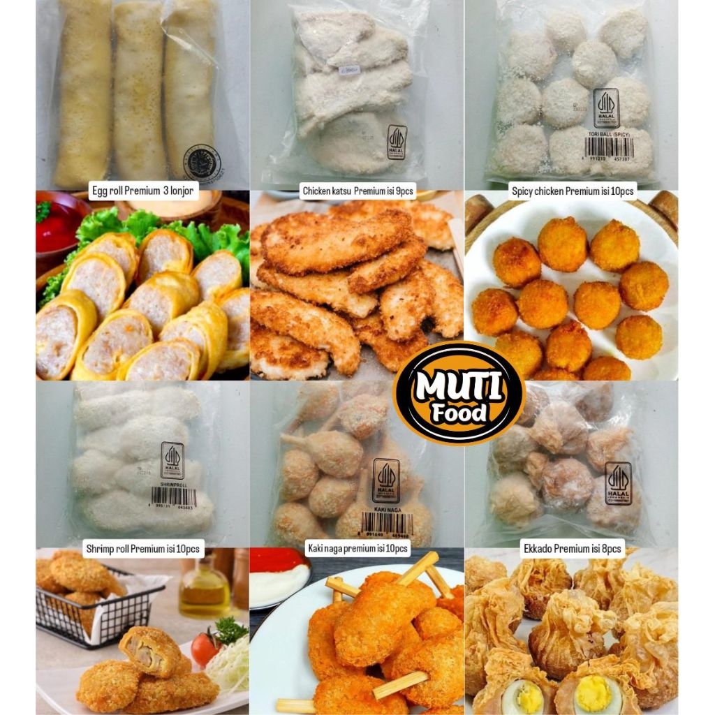 Jual BENTO PREMIUM | Egg roll | ekado | kaki naga | shrimp roll | spicy ...
