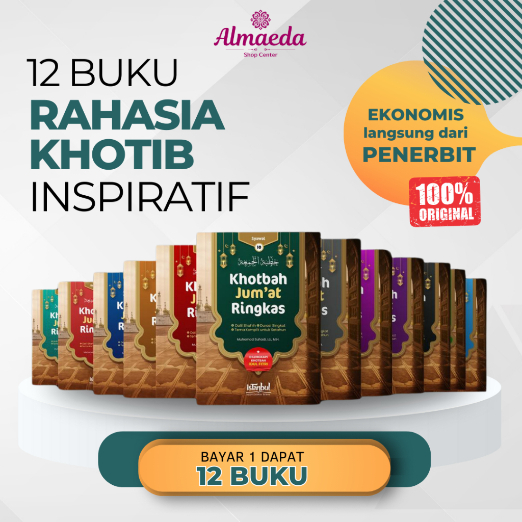 Jual Buku khotbah khutbah jumat ringkas singkat lengkap dalil shahih 12 ...