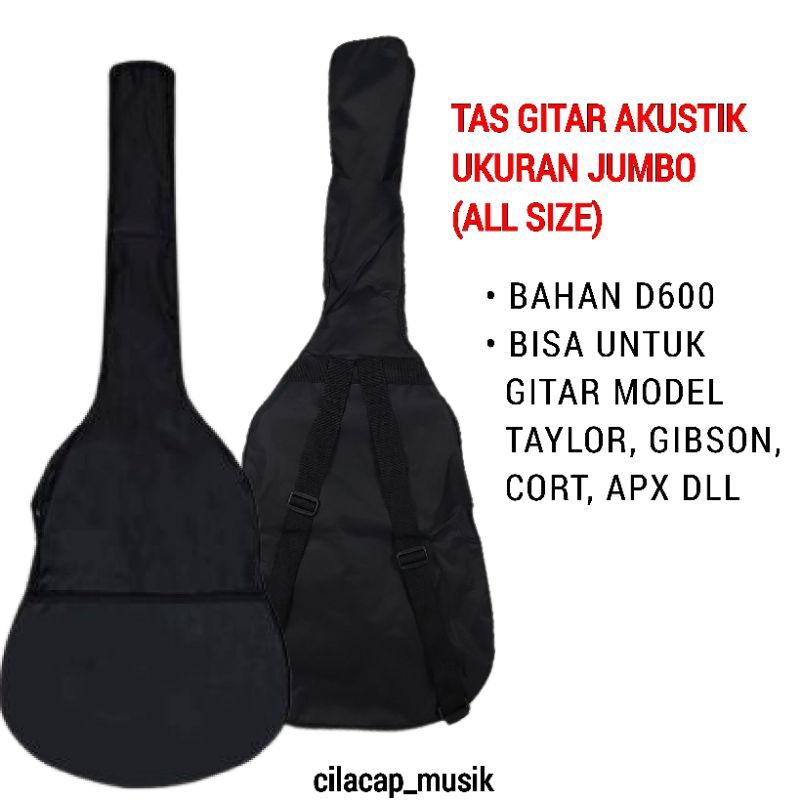 Jual TAS GITAR AKUSTIK SOFT CASE GITAR AKUSTIK JUMBO ALL SIZE | Shopee ...