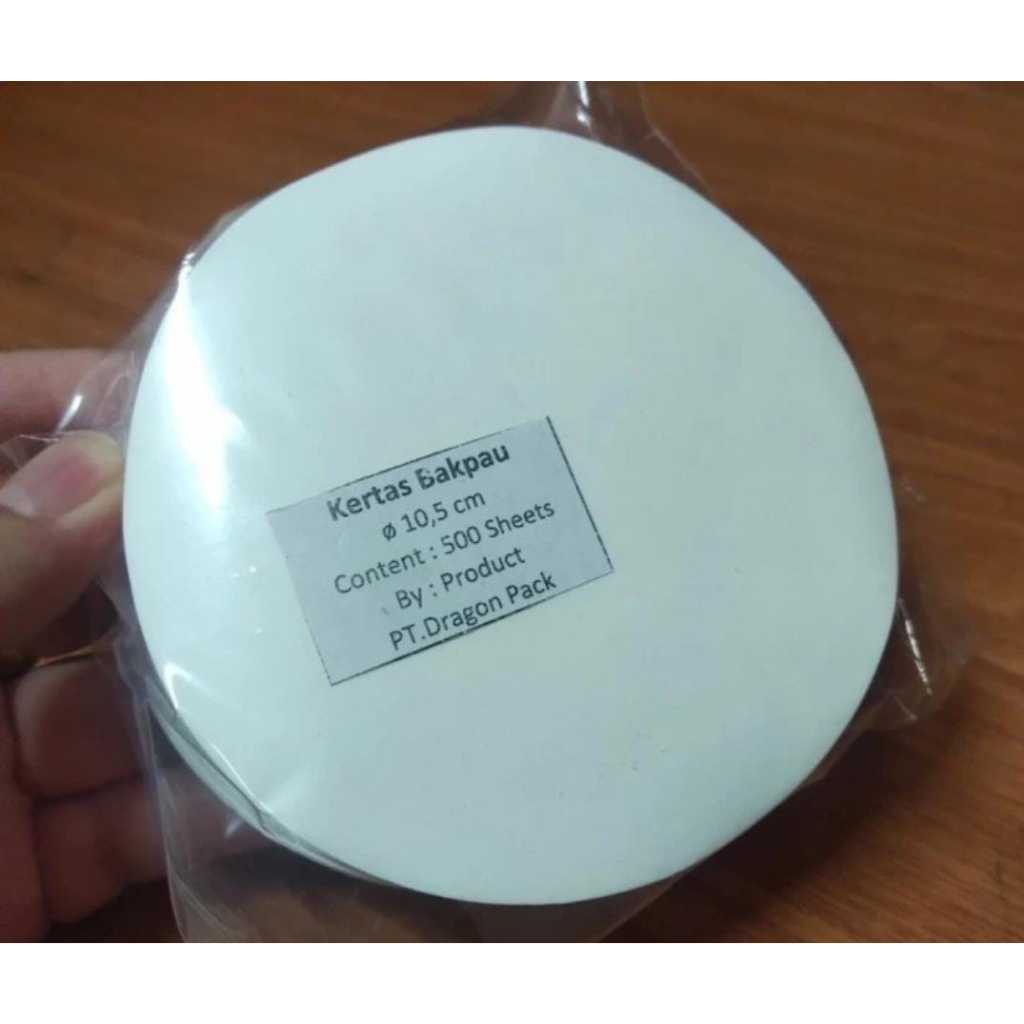 Jual DRAGON PACK KERTAS BAKPAO POLOS DIAMETER 10.5CM ISI 500LEMBAR ...