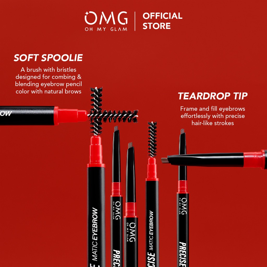 Jual OMG OH MY GLAM Eyebrow Precise Matic (Pensil Alis) | Shopee Indonesia