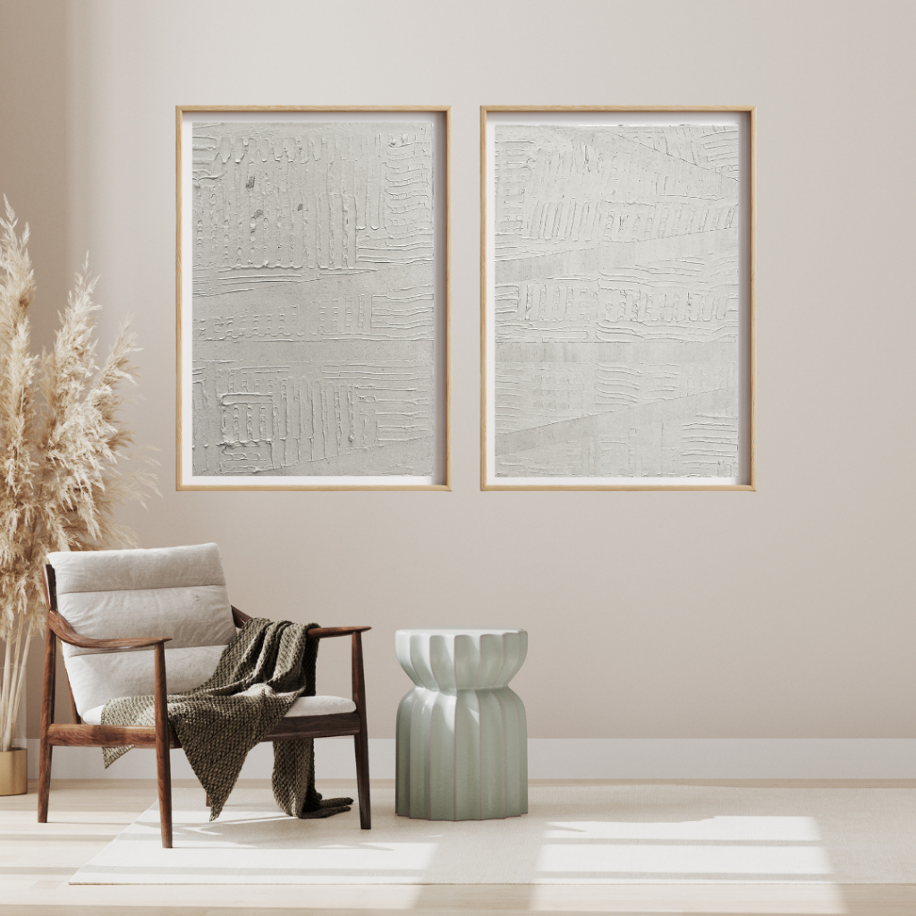 Jual Texture Art - Lukisan Tekstur Abstrak Minimalis Tribal Line ...